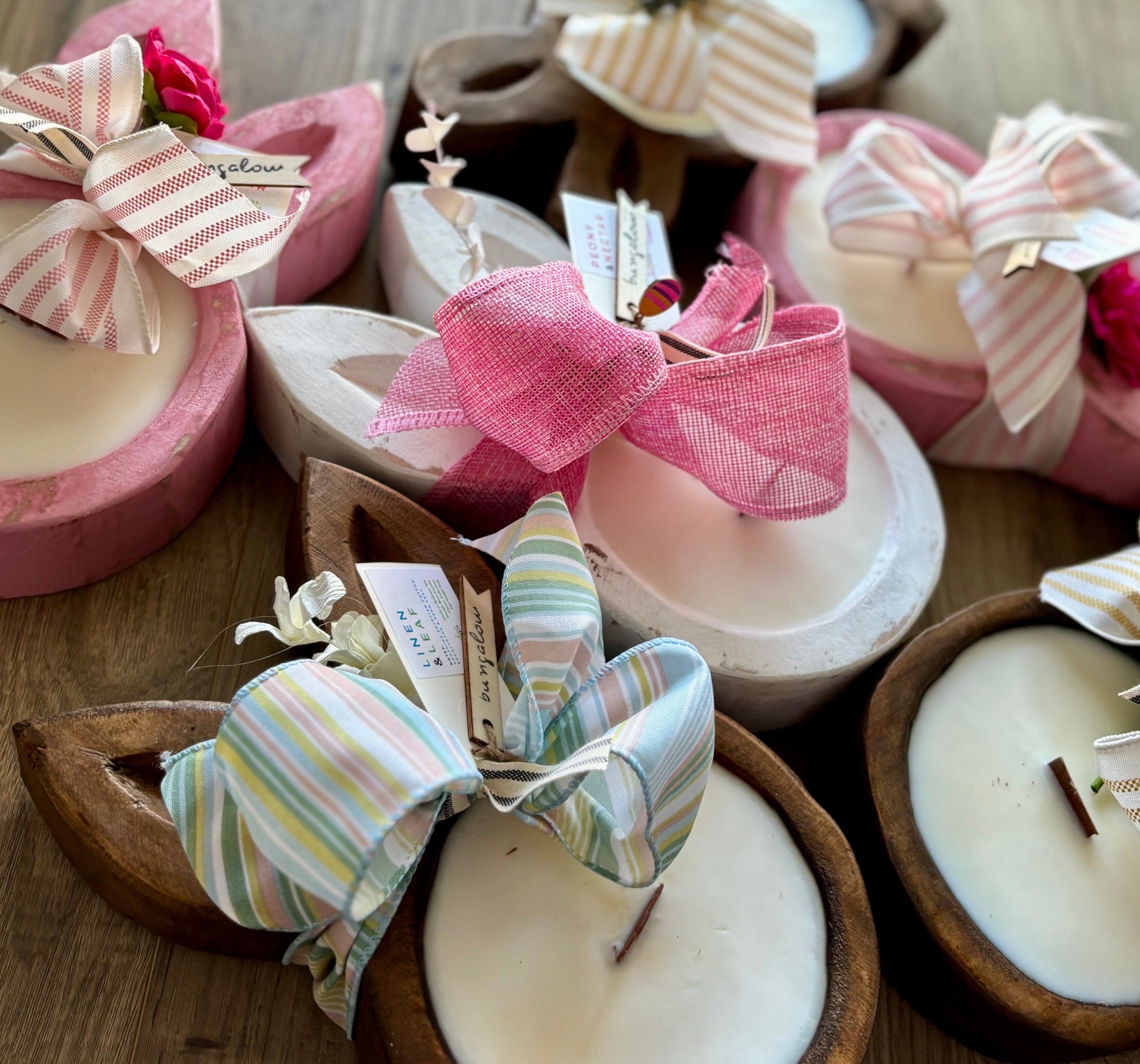 Wood Dough Bowl Candles | Bunny Shaped | Easter | Celebration Collecti ...